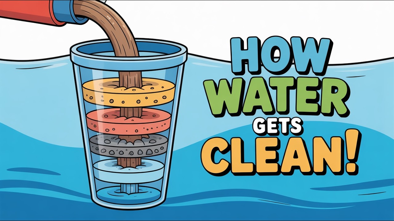 Water Filtration 💧 | How Clean Water is Made for Kids - YouTube