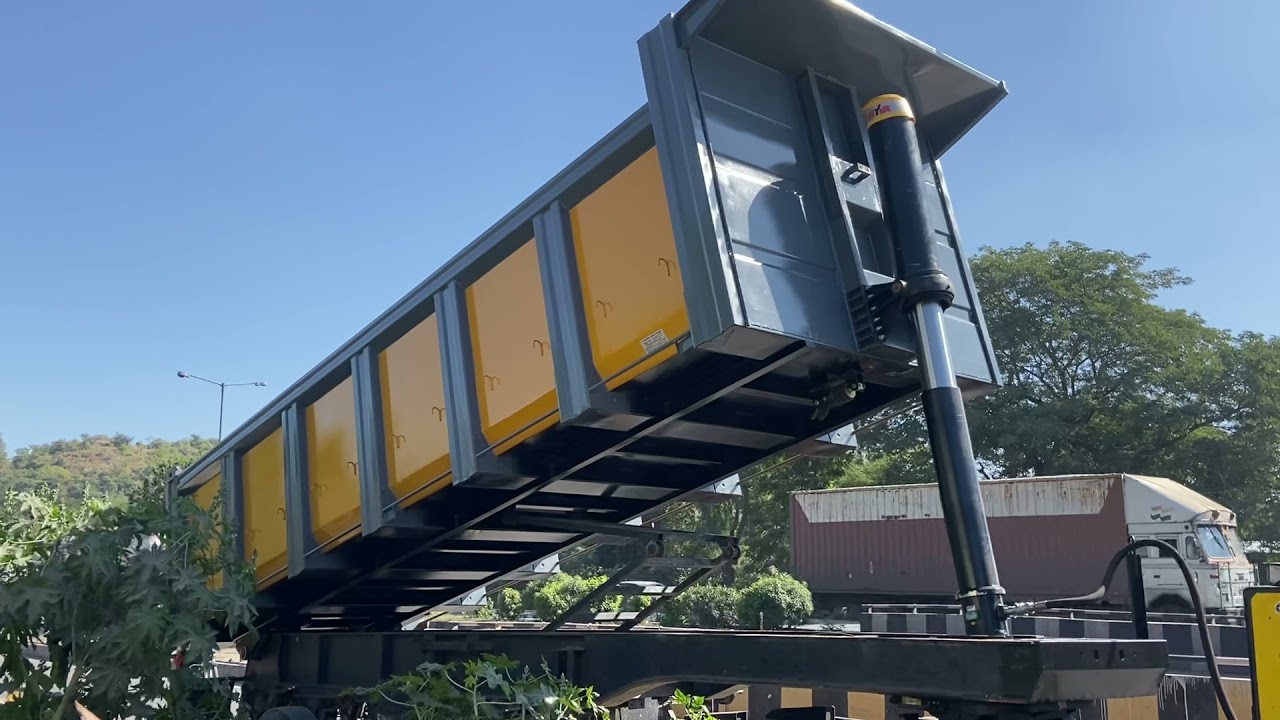 Tata 5530 Tip trailer MFG by :- New simco motor body - YouTube