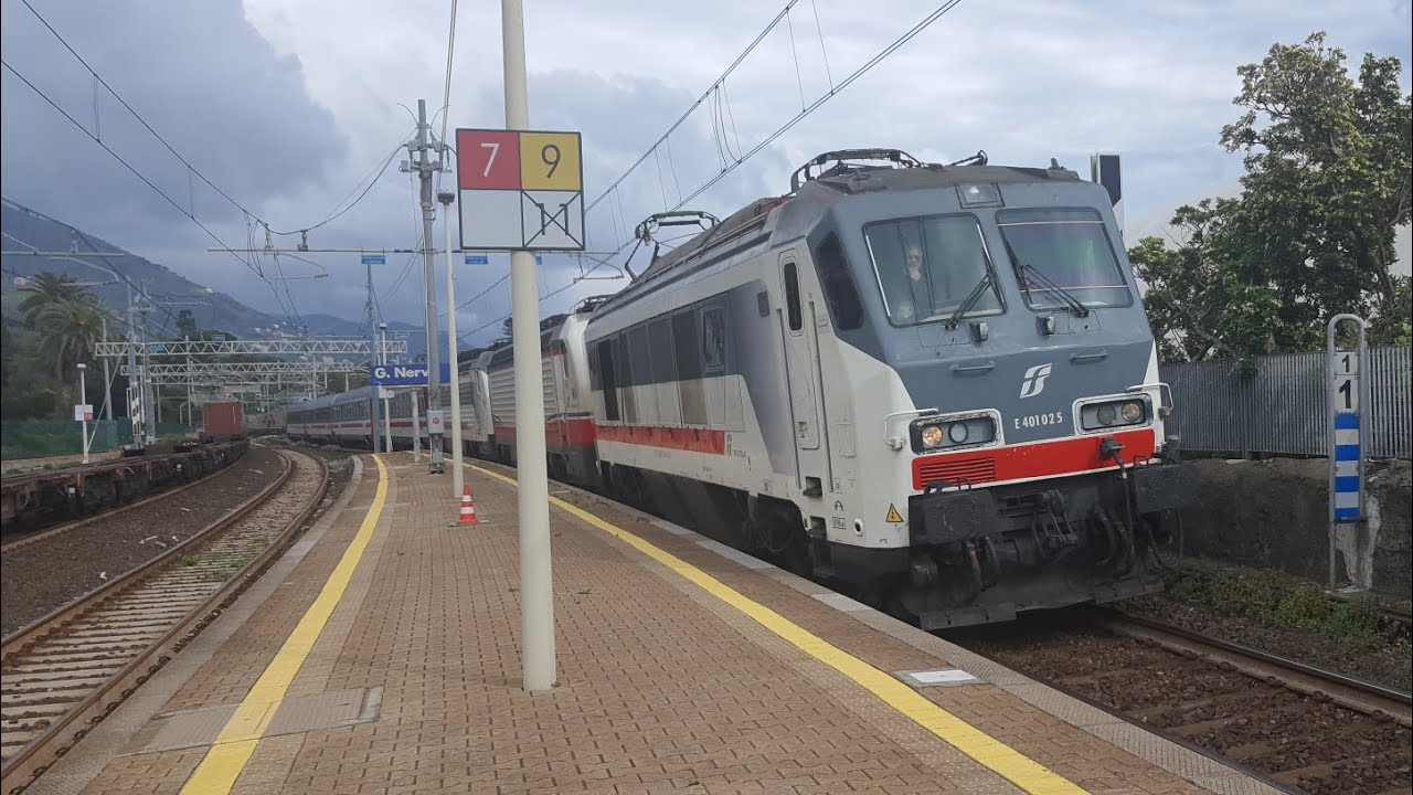 invio Roma - Milano in transito a Genova Nervi, loco: E.401.025 + E ...