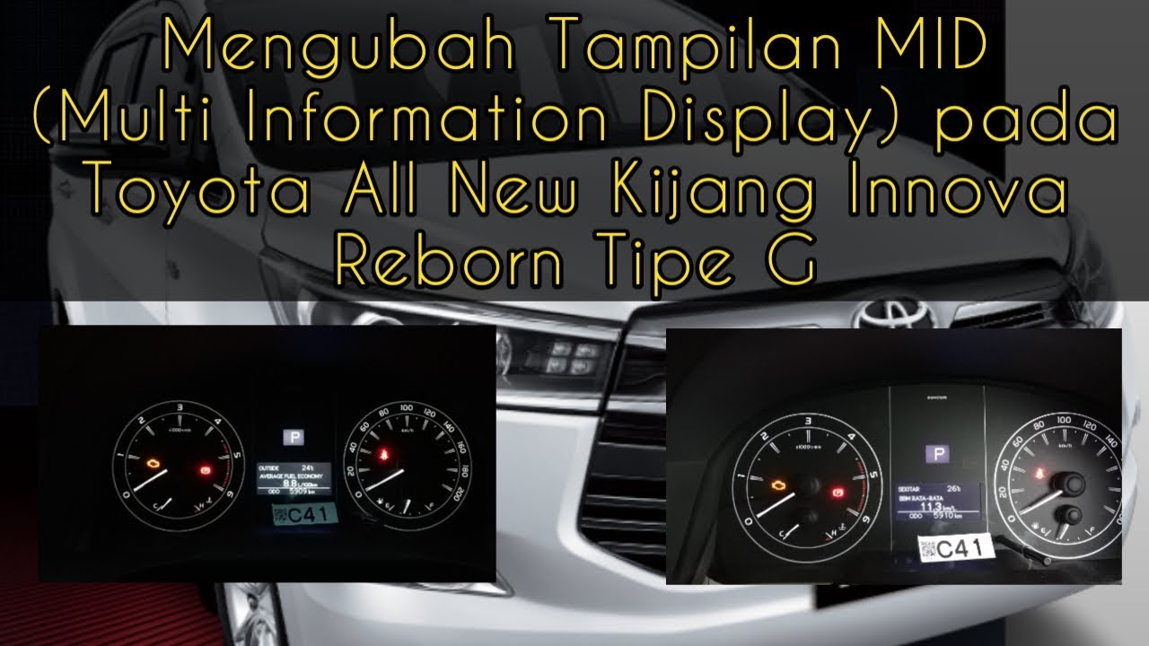Mengubah Tampilan Layar MID Toyota All New Kijang Innova Reborn Tipe G ...
