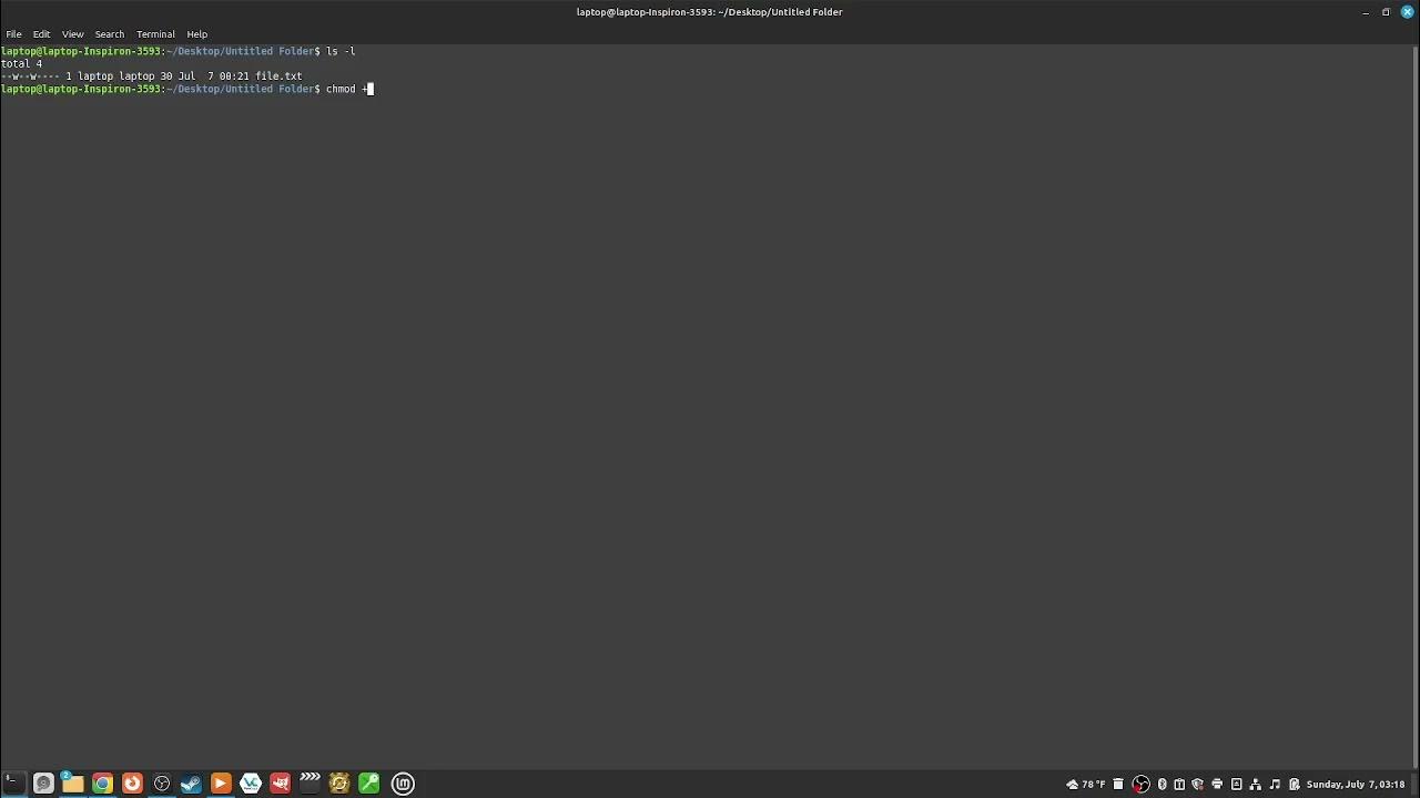 165 how to "add the read permission to a file" using the "chmod" command - YouTube