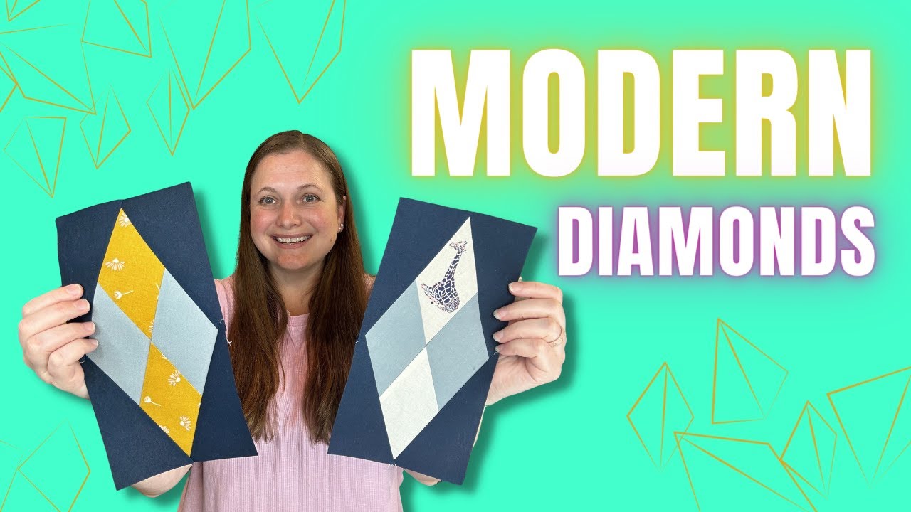 How to sew a MODERN DIAMONDS Quilt - YouTube