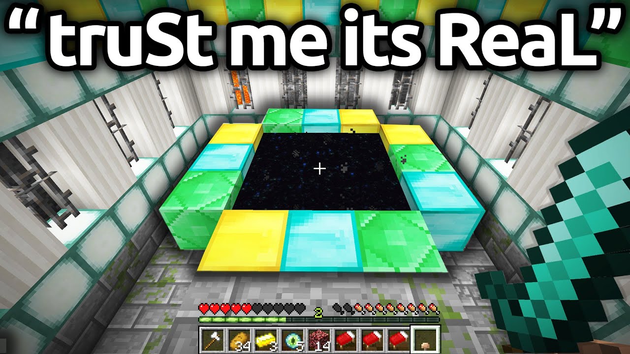 Worlds FUNNIEST FAKE Minecraft SPEEDRUNS... - YouTube