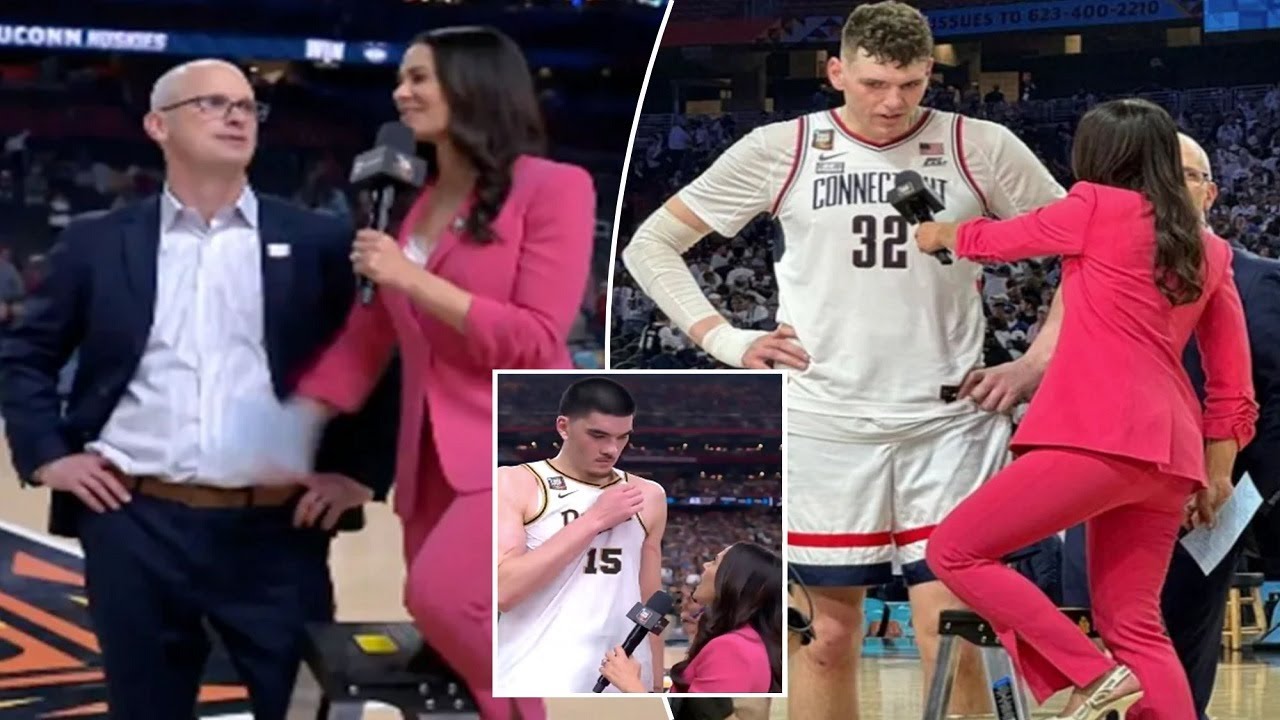 Tracy Wolfson gets ladder after Zach Edey-March Madness interview fuels ...