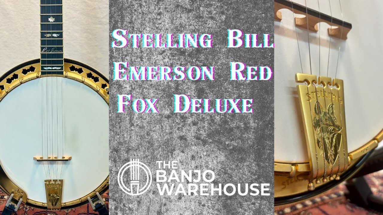 2001 Stelling Bill Emerson Red Fox Deluxe banjo review with Geoff ...