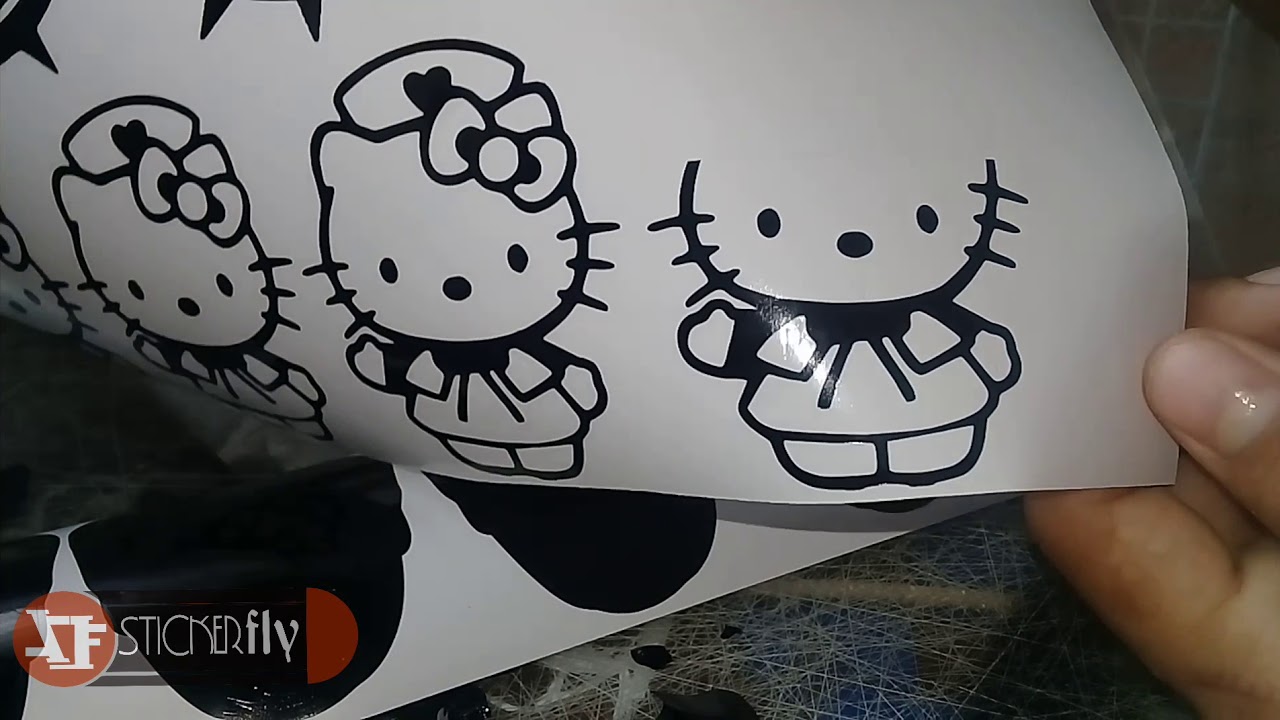 Como depilar sticker en corte de vinil - YouTube
