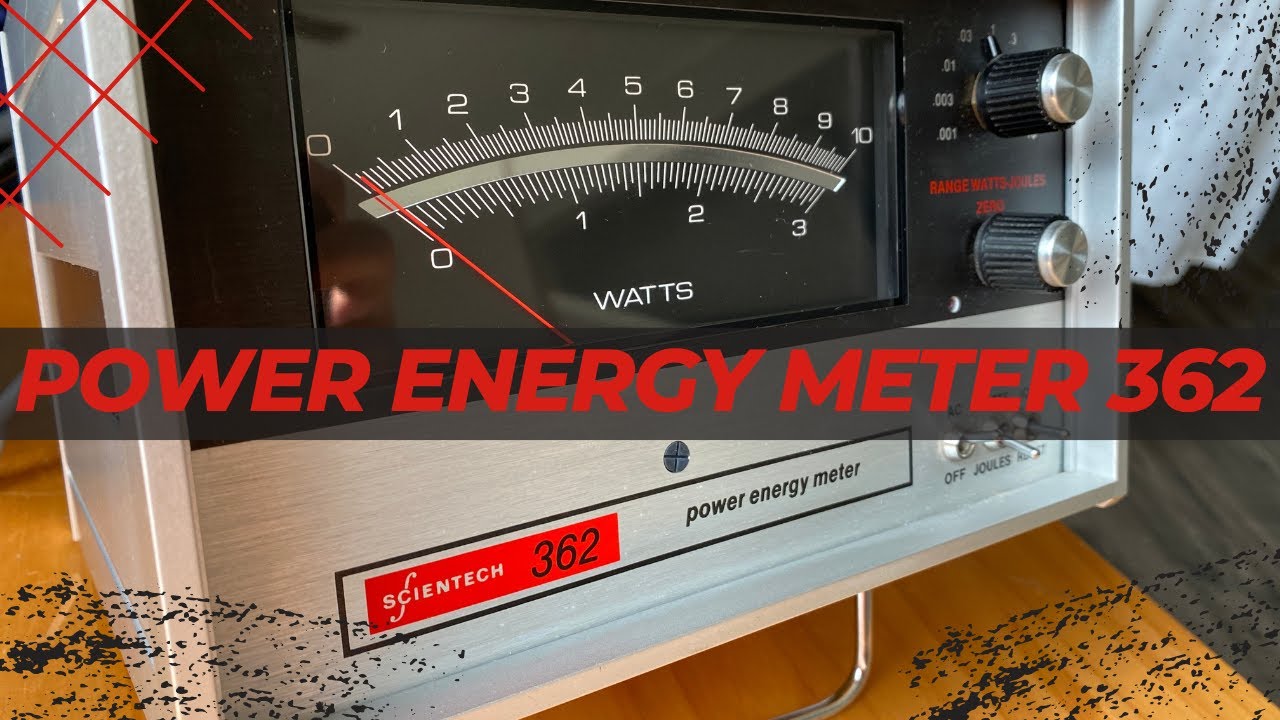 Old School Power Energy Meter Scientech 362 Youtube
