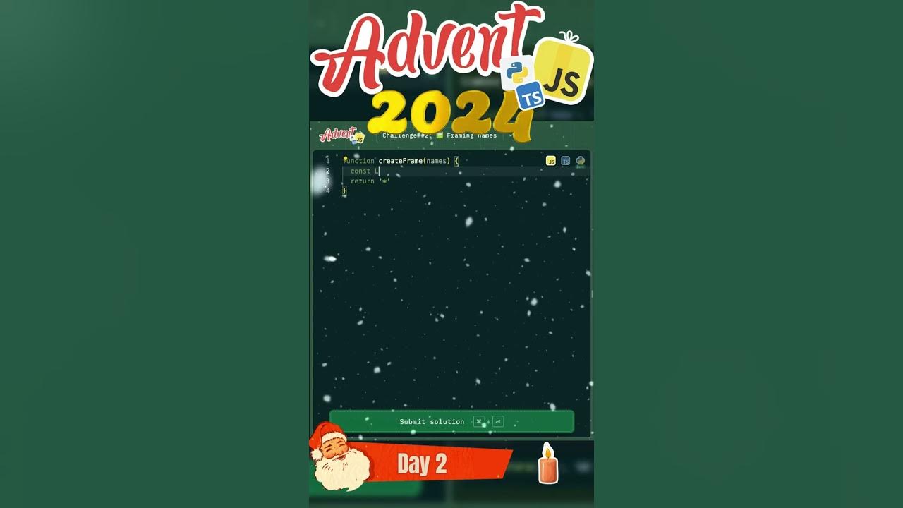 Рамка для имён 🎄 | Разбор задачи с adventJS.dev 2024 - День 2 ️ #shorts - YouTube