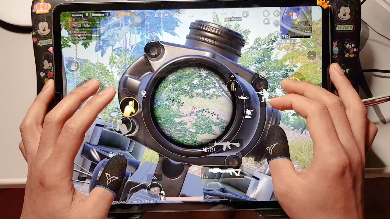 បាញ់Snake ជាមួយ crossbow 😄💥 Pubg Mobile full ⑥ fingers handcam game ...