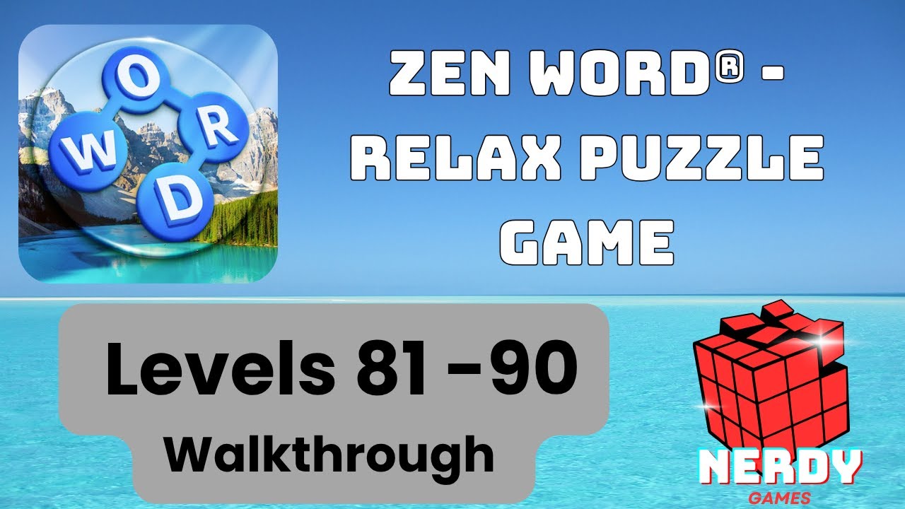 Zen Word Levels 81-90 - YouTube