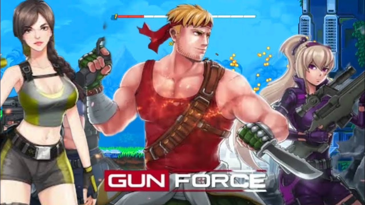 gun force/action shooting android game play - YouTube