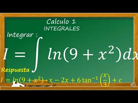 INTEGRAR logaritmo natural de 9+x^2 método por partes - YouTube