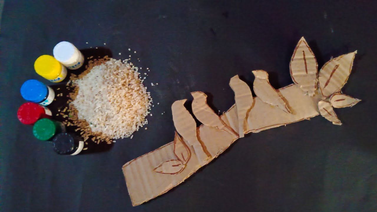 Unique Wall hanging idea's with rice/wall hanging craft ideas/room ...