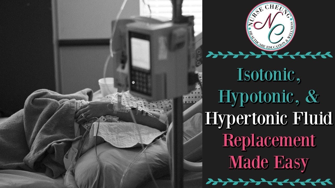 IV FLUID REPLACEMENT MADE EASY | ISOTONIC, HYPOTONIC, HYPERTONIC FLUID ...