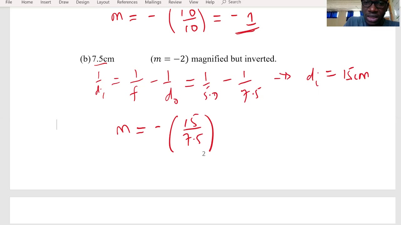 Optics, Lesson 1 Sign Convention on Lens formula and magnification ...