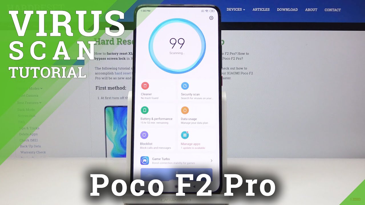 Virus Scanning in XIAOMI Poco F2 Pro – Security Scan - YouTube