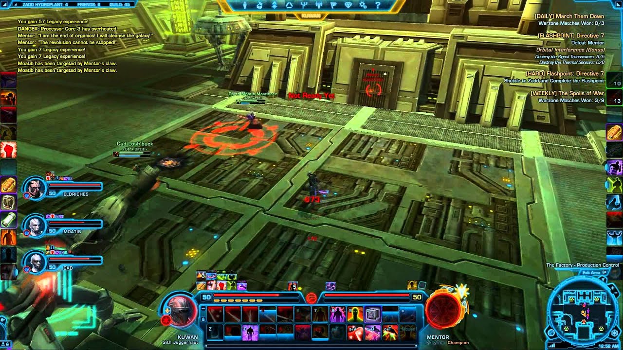 SWTOR - D7 - Mentor Hard Mode (TANK POV) - YouTube
