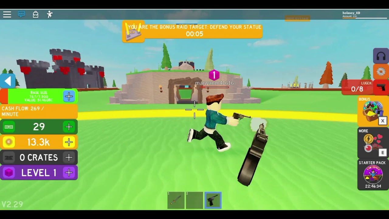 capitulo #1 de Base Raiders en roblox - YouTube