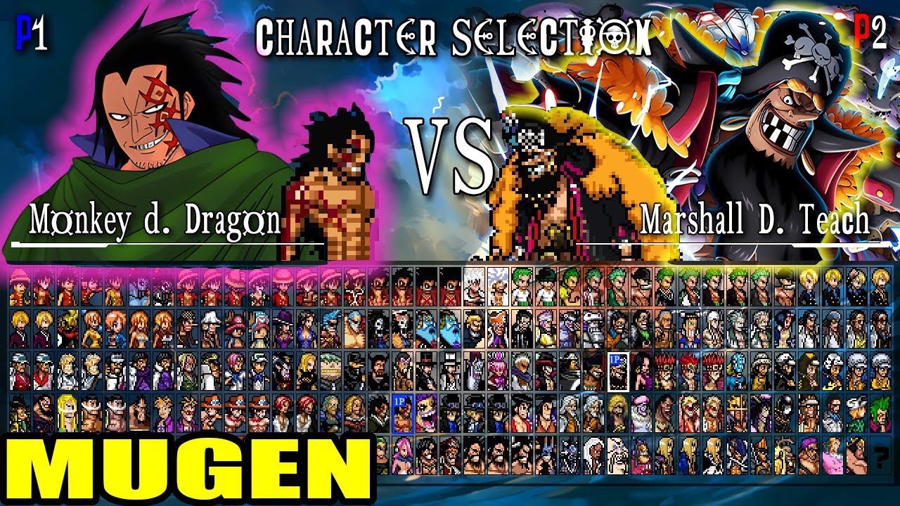 Monkey D Dragon Vs BlackBeard -ONE PIECE MUGEN - YouTube