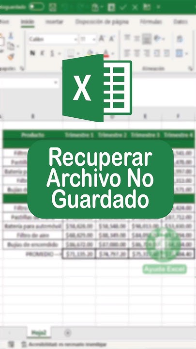 Recuperar Archivo No Guardado En Excel Excel Exceltips Exceltutorial Shorts Youtubeshorts