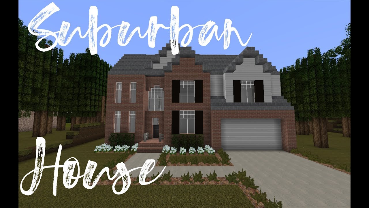 Minecraft Lets Build: Suburban House - YouTube