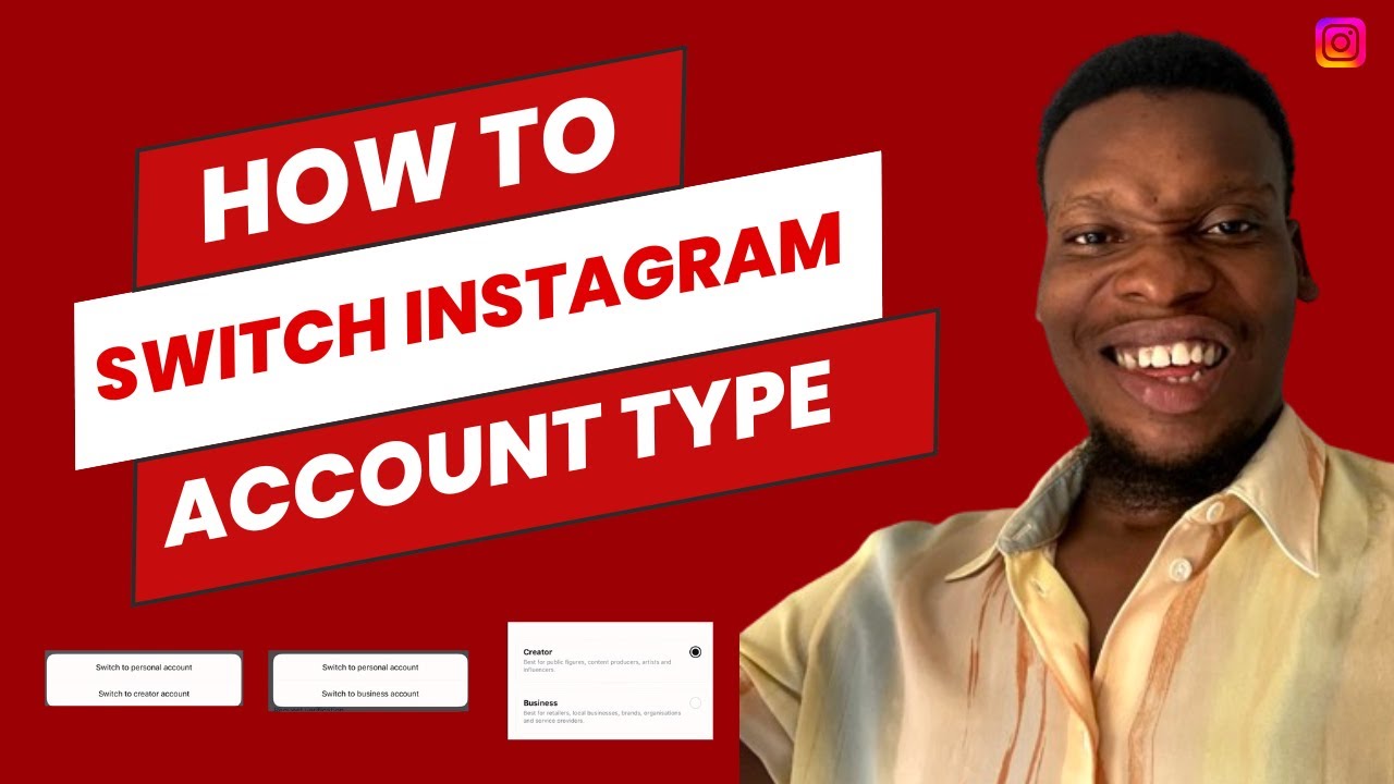 How to switch account type in Instagram 2025 - YouTube