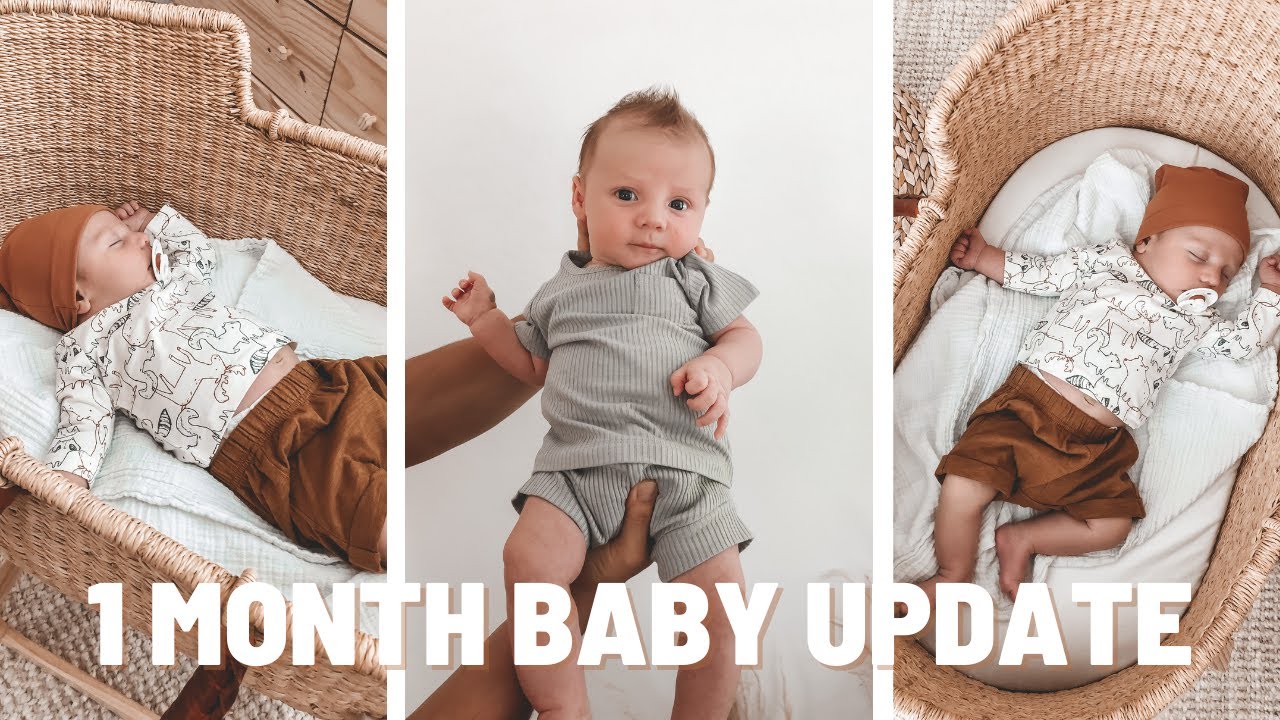 one month baby update! - YouTube