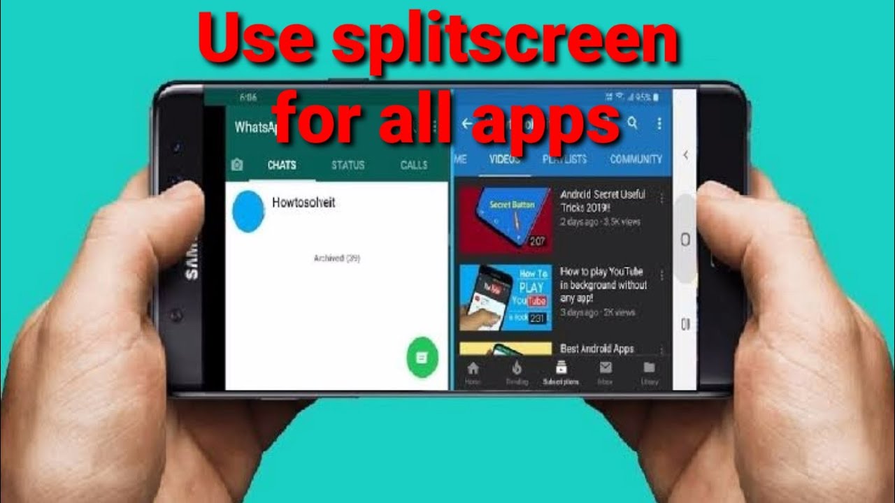 How to fix can't use split screen for this app in Tamil. - YouTube