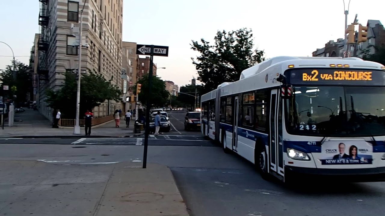 MTA New York City Bus New Flyer XD60 4711 on the Bx2 - YouTube