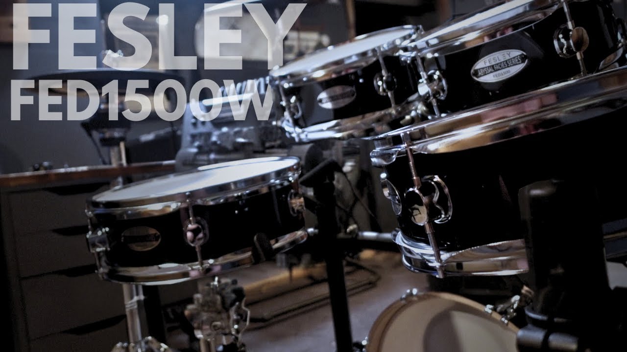 Fesley FED1500W Electric Drum Set // Unboxing & Demo - YouTube