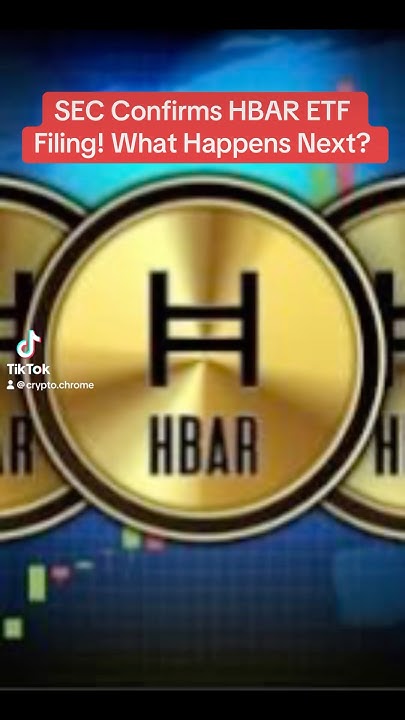 SEC Just Confirmed the HBAR ETF Filing! What Happens Next? - YouTube