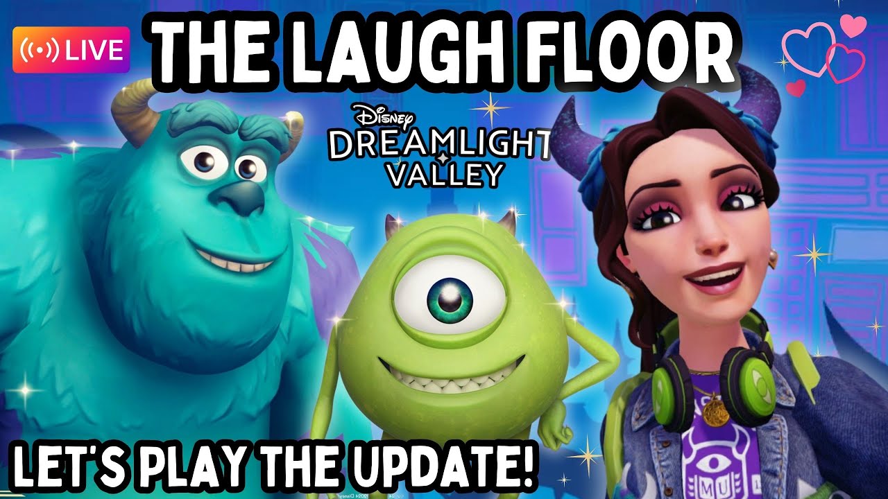 The Laugh Floor UPDATE! Let's Meet Mike & Sully! Disney Dreamlight ...