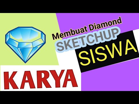 Tutorial sketchup membuat diamond - YouTube