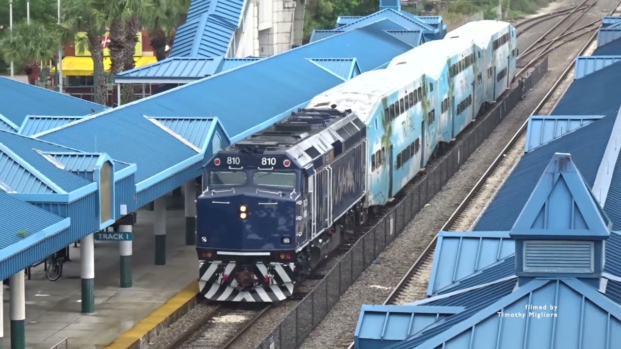 Colorful Palm Tree Trains!: Tri-Rail in Miami, Florida, USA 2021 - YouTube