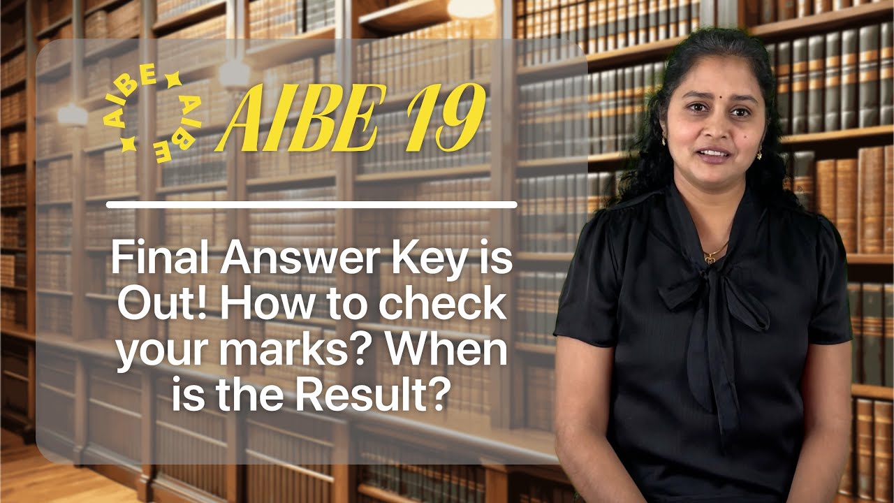 🚨 AIBE 19 Final Answer Key Released! 🔍 Check Your Marks & Result Date Now! | #aibexix # ...