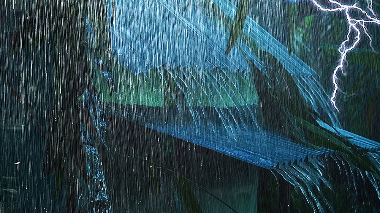 ⚡ Sleep Soundly Instantly in 3 Minutes with Strong Rainstorm on Tin ...