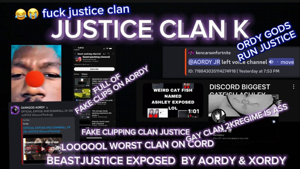 AORDY DESTROYS BEASTJUSTICE & JUSTICE CLAN (DISCORD PACKING) EXPOSED BY ...