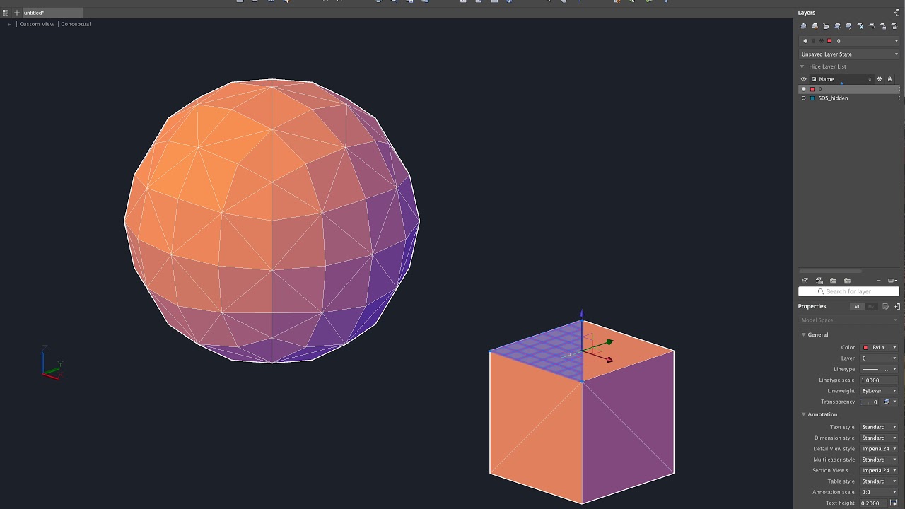 Import SketchUp Solids Into AutoCAD - YouTube