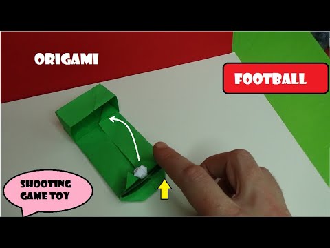 Origami paper Football shooting game mini toy / paper mini football ...