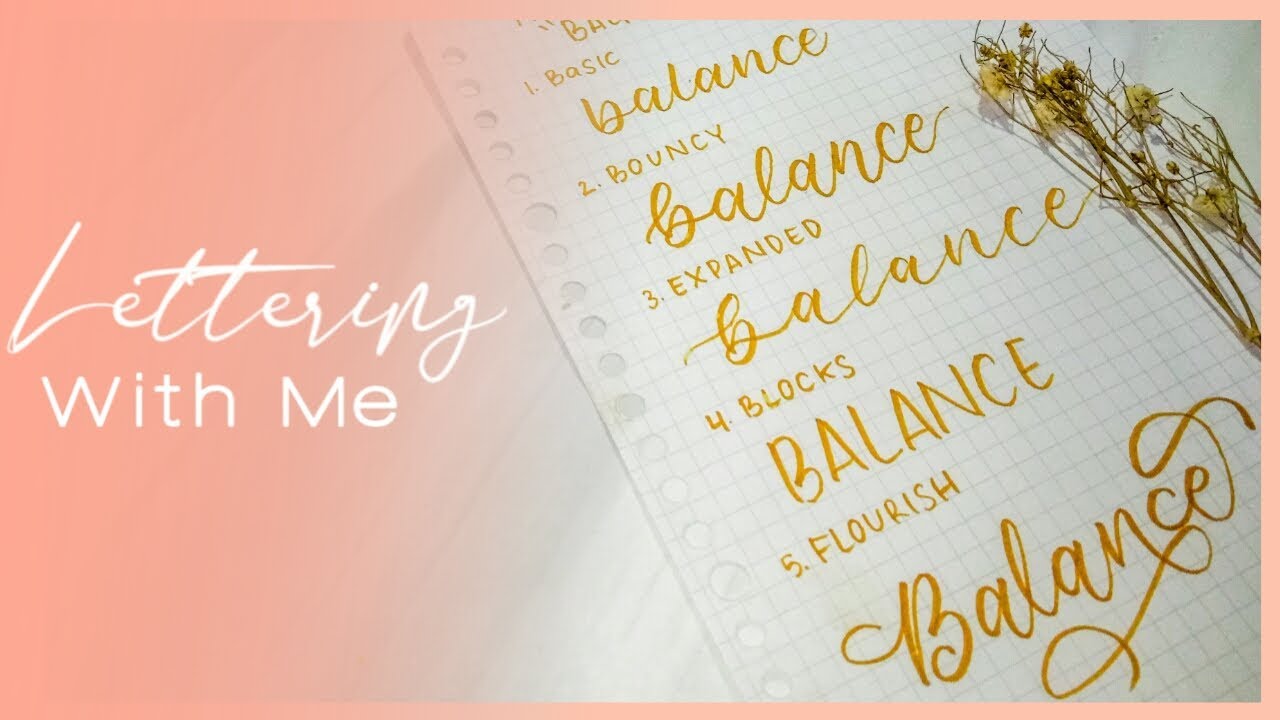 Belajar lettering pemula - YouTube