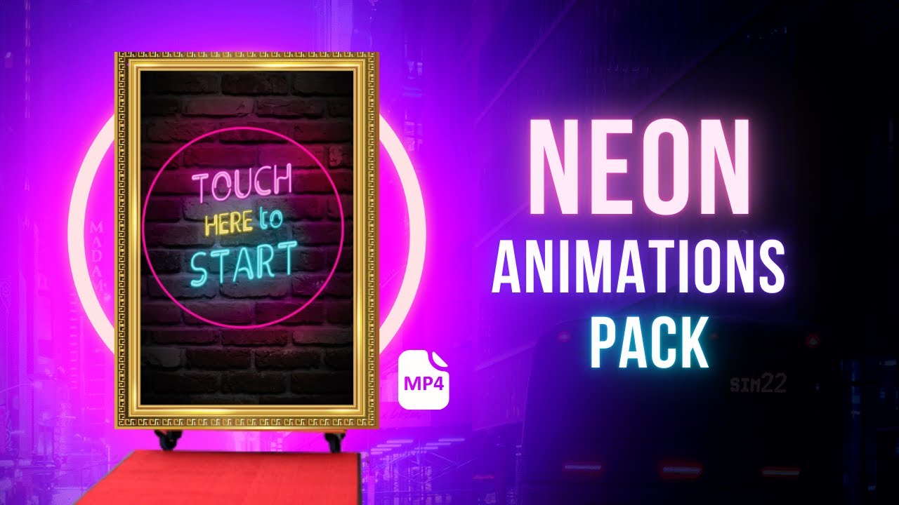 🌟 Vibrant Neon Animations for Magic Mirror Photo Booths - YouTube