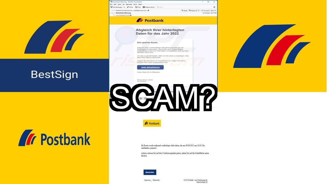 is postbank de scam - YouTube