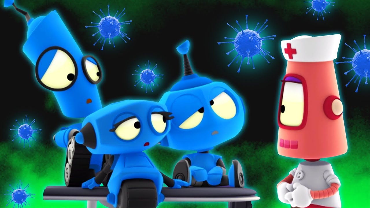 Rob the Robot's Space Virus Blues | Space Robots Cartoon - YouTube
