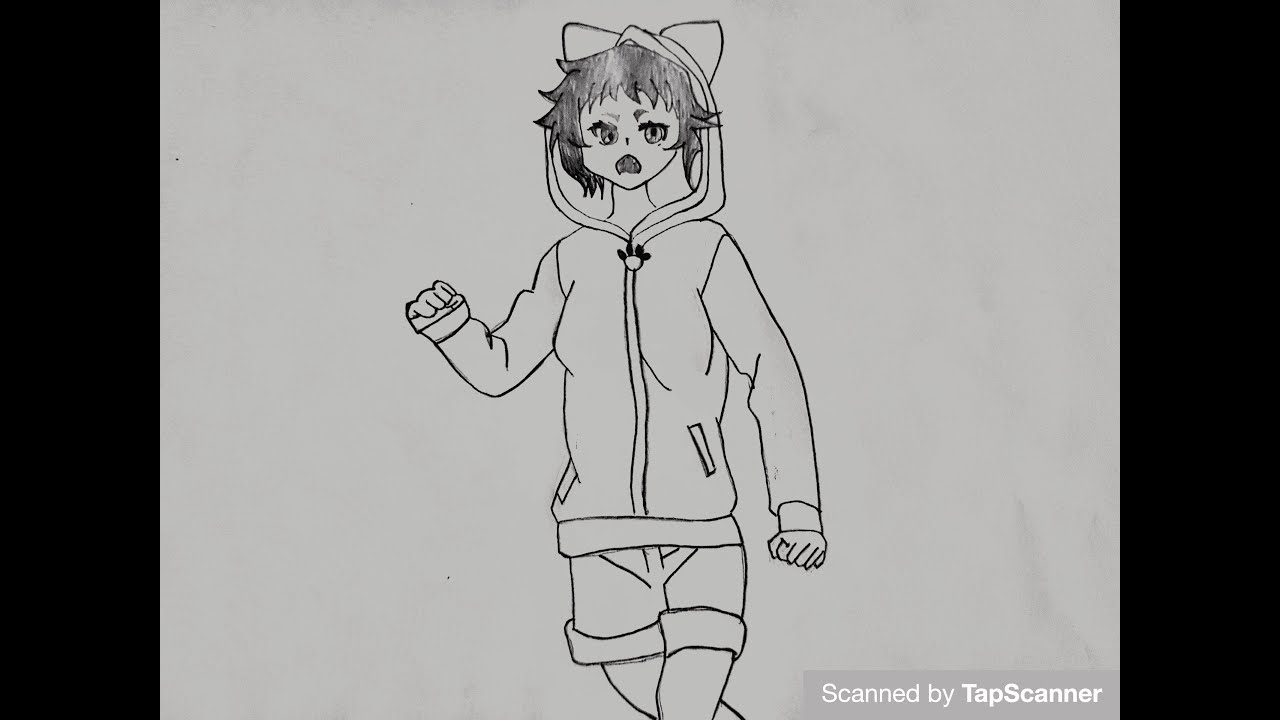 How to Sketch Drawing YAYA FUSHIGURO by enji - YouTube