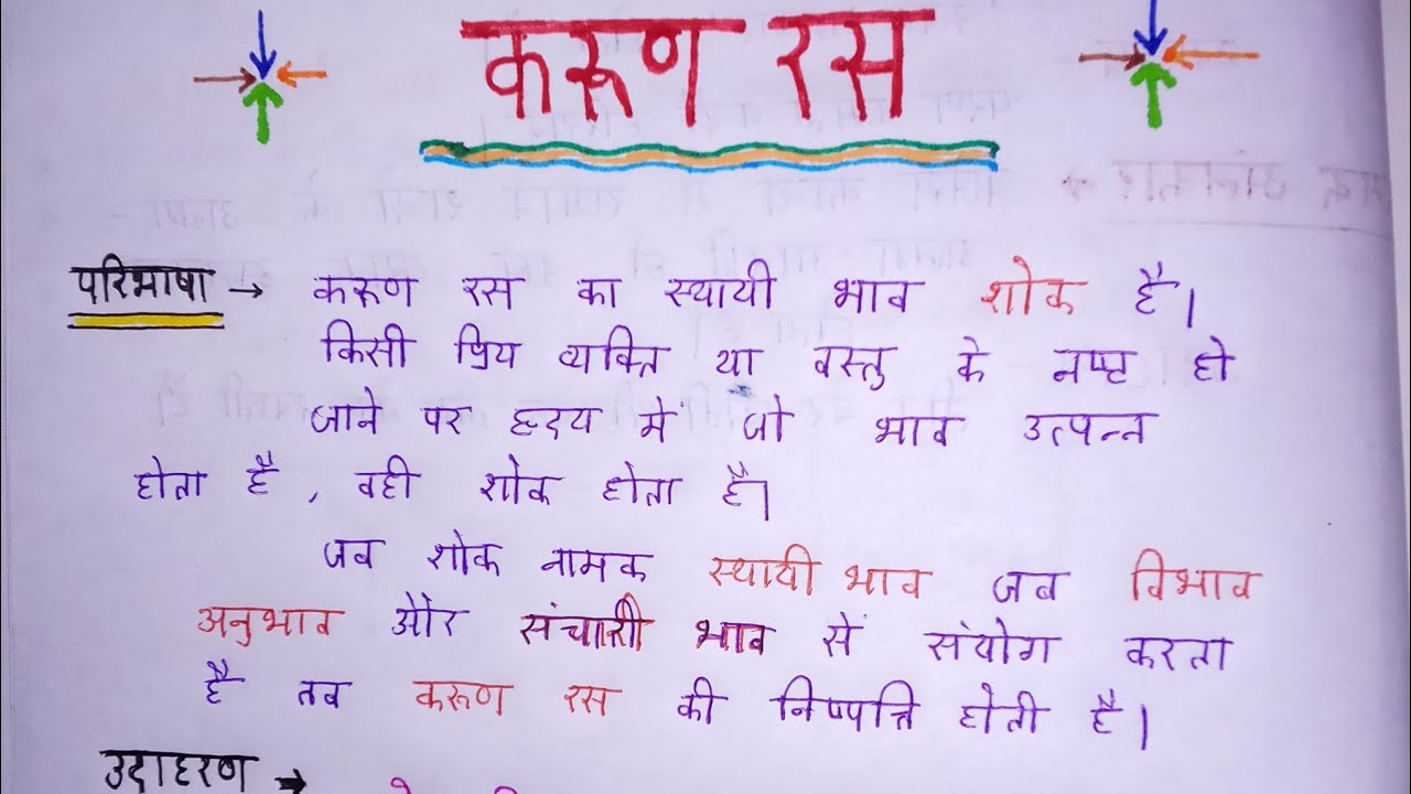 Karun Ras Ki Paribhasha Udaharan Sahit, Ras ki paribhasha udaharan ...