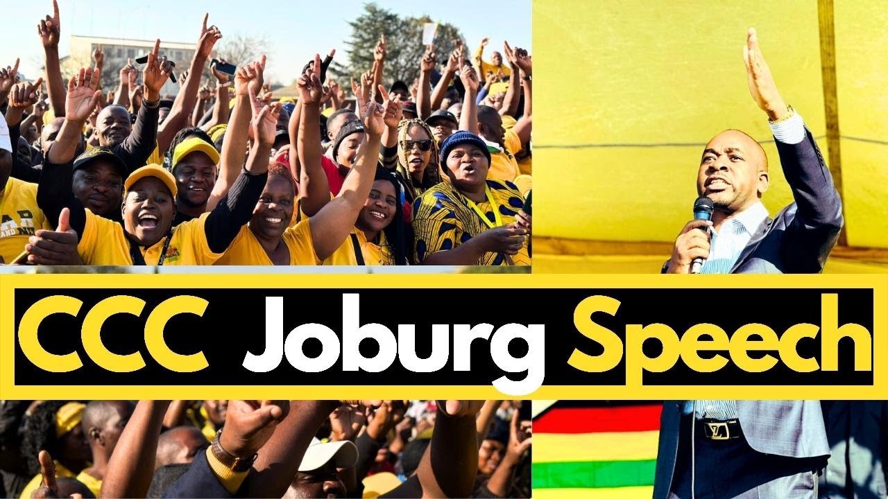 CCC President NELSON CHAMISA Addresses Supporters At Joburg Rally ...