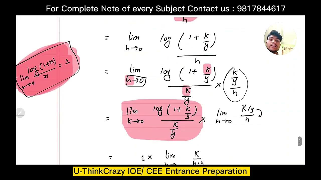 Derivative First Principle 02 NEB Grade12 Mathematics Solved problems U THINKCRAZY - YouTube