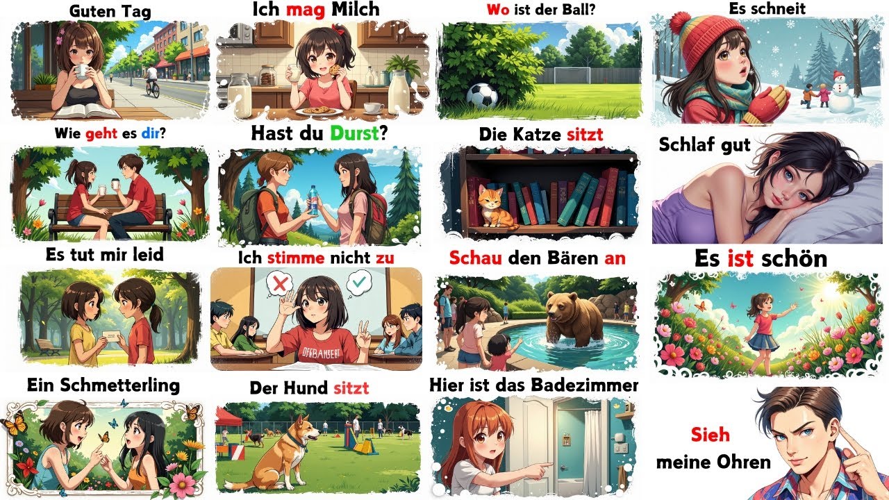 Sprich SOFORT Deutsch! 🇩🇪 200 essentielle Sätze, die du JETZT lernen ...