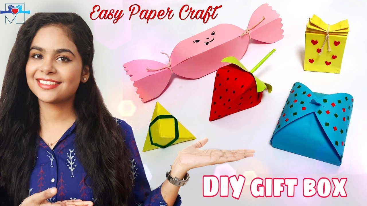 Cute Gift Wrapping | Easy paper box ideas | DIY | Origami - YouTube