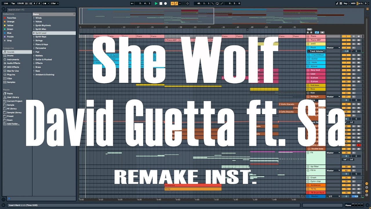 David Guetta - She Wolf ft. Sia Full Remake Inst. - YouTube